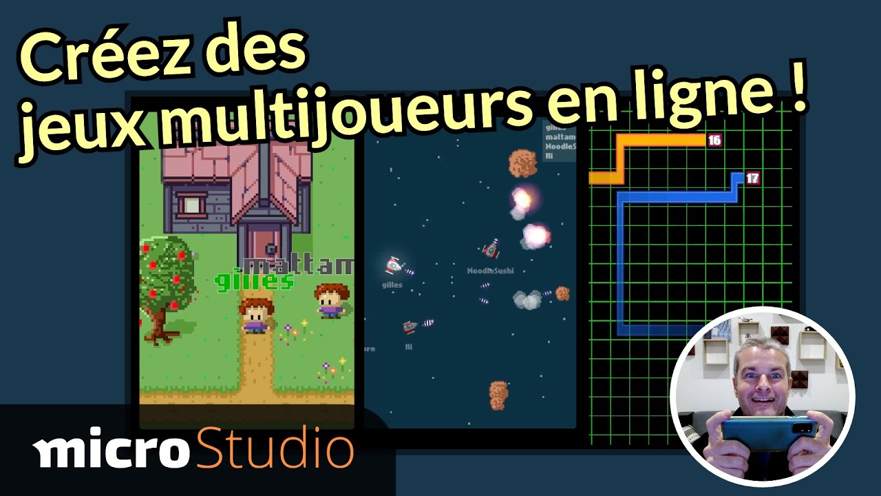 Créer des jeux multijoueurs en ligne avec microStudio - YouTube