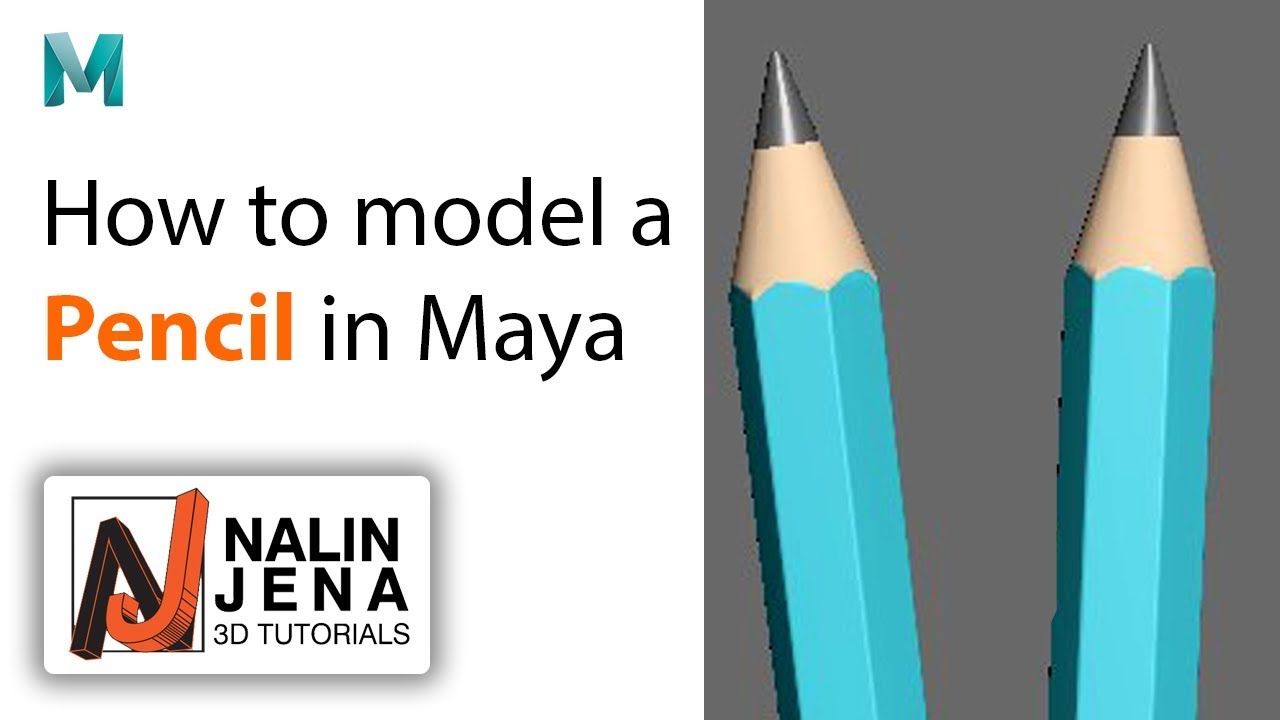 How to model a Pencil in Maya - YouTube