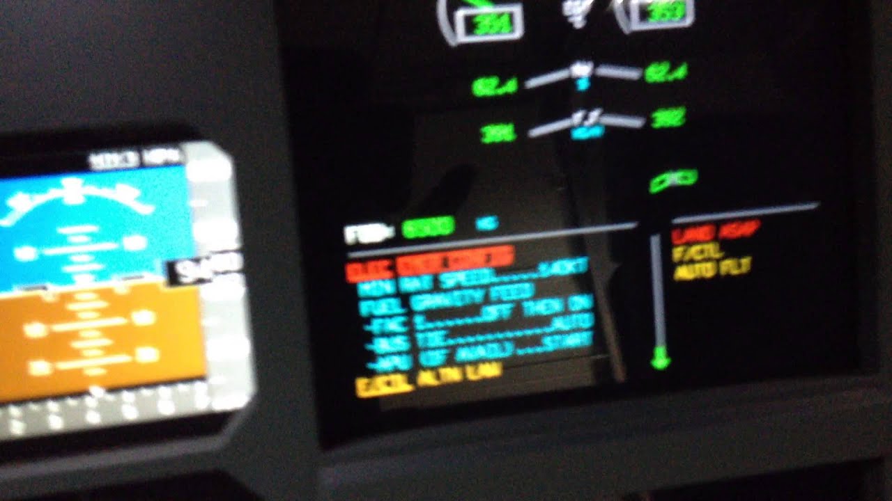 Project Magenta A320 Emergency Electrical Configuration - YouTube