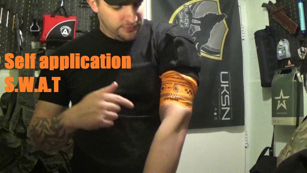 Self application of the SWAT Tourniquet - YouTube