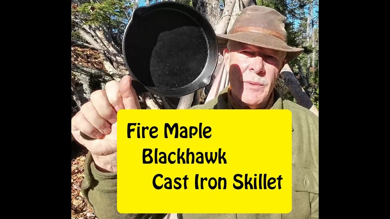 Frying Eggs in the Fire Maple Blackhawk 6 Cast Iron Skillet - YouTube