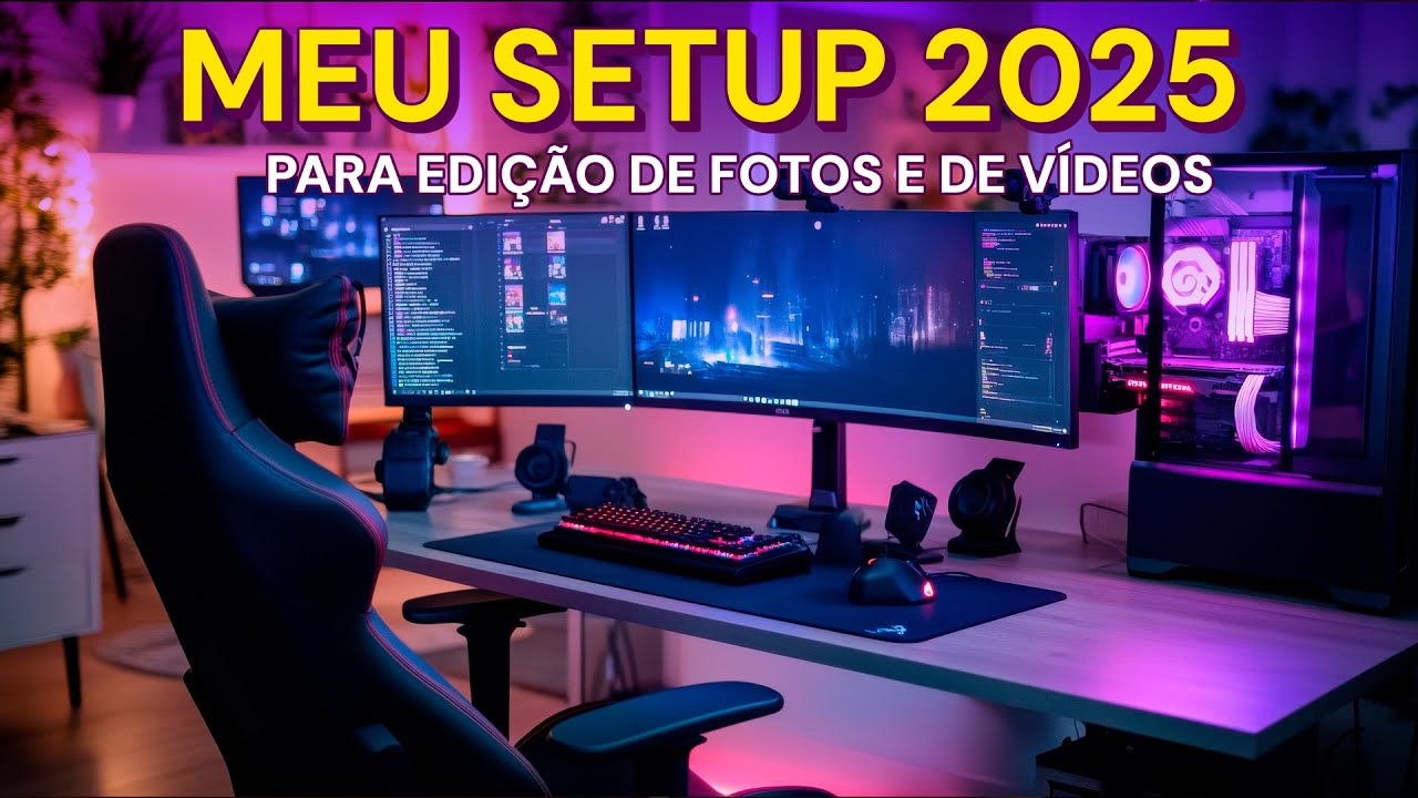 Meu setup 2025 para edição de fotos e vídeos. - YouTube