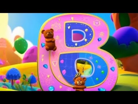 🎶 The Big Red Letter B Dancing ! 🐻🐝🍌🐰 Watch the Bear, Bee, Banana, and ...