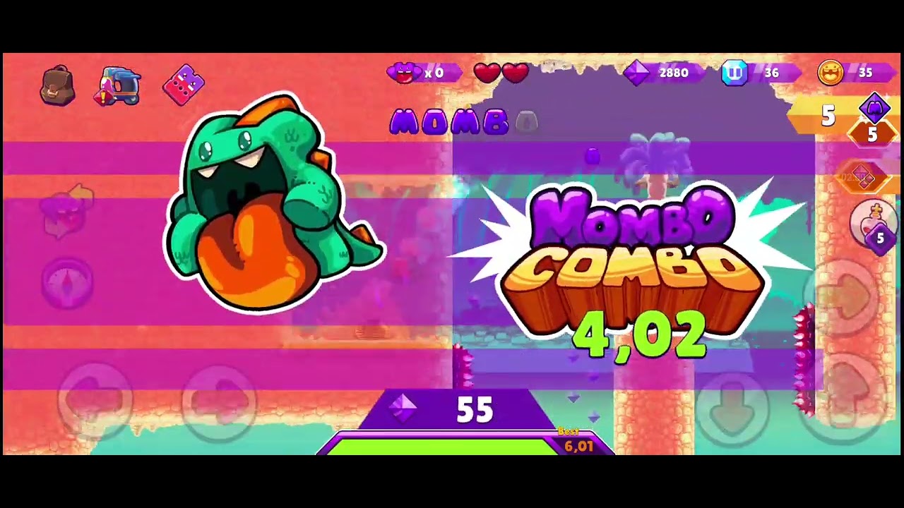 jogando mombo combo legacy com o dino(enfrenta do algumas fases) - YouTube