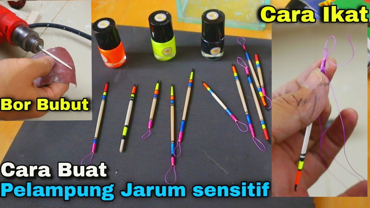 Membuat Pelampung Pancing Menggunakan Cat Pelampung TR super Terang ...