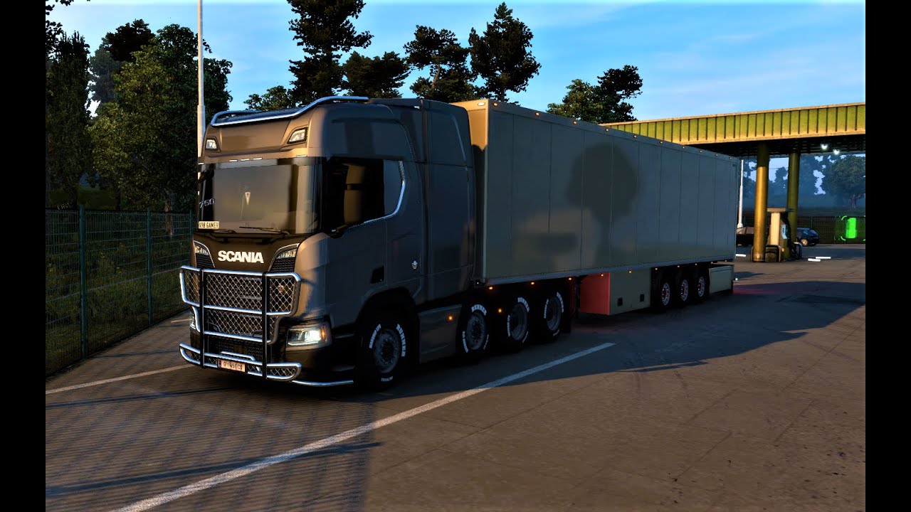 Scania truck with 30000hp with new trailer driving 2000 km Part 1 - YouTube