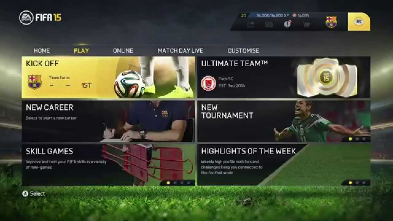 New FIFA 15 Layout! - YouTube