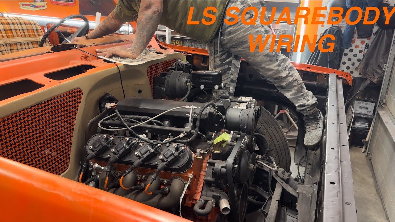 LS SWAP SQUAREBODY | WIRING START UP - YouTube
