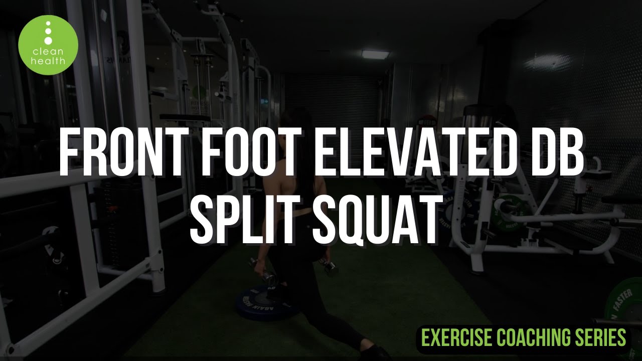 Exercise Coaching Series - Front Foot Elevated DB Split Squat - YouTube