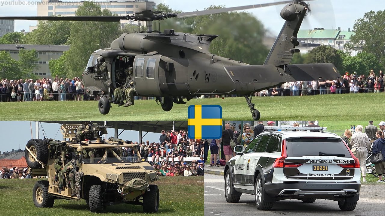 Combat demonstration Black Hawk helicopter Swedish army [SE | 5.2023 ...