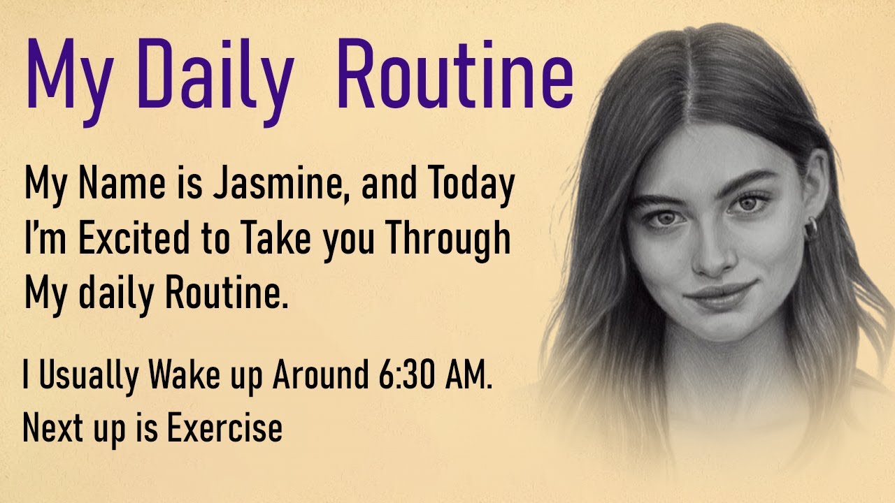 My Daily Routine ||Time Management|| English Listening Practice ...