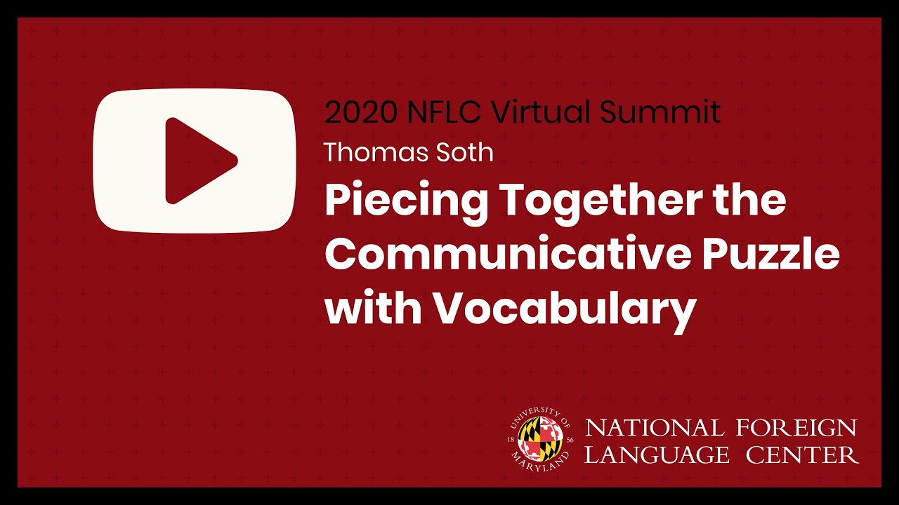 NFLC Virtual Summit (2020): Piecing Together the Communicative Puzzle ...