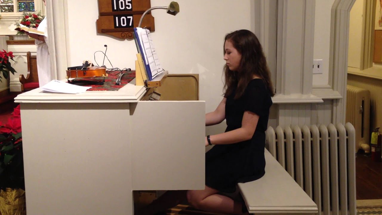 Nicole Hessler plays "Once in Royal David's City" on the organ - YouTube