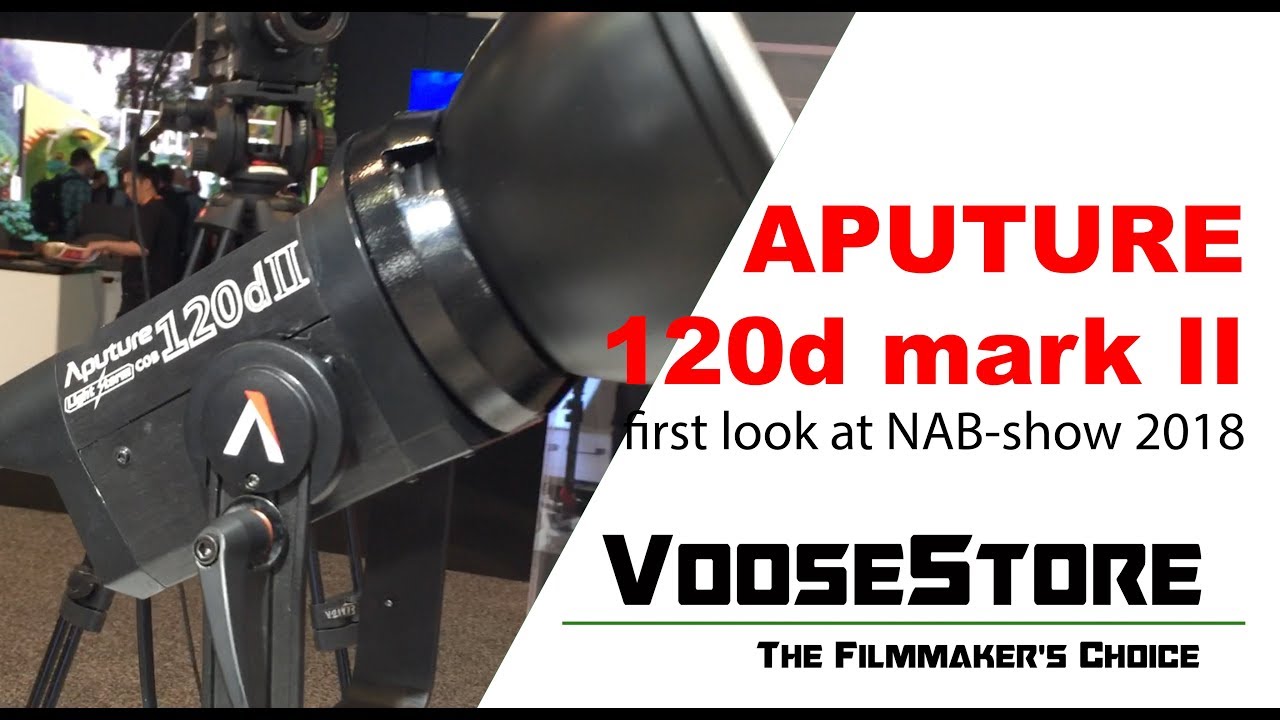 Aputure 120d mark 2 first look NAB-show 2018 - YouTube