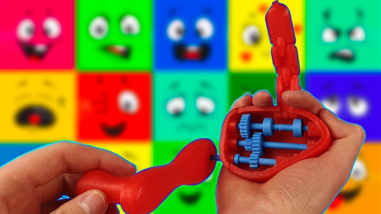 MIDDLE FINGER MACHINE / 3D PRINTED / Mechanical Delight - YouTube