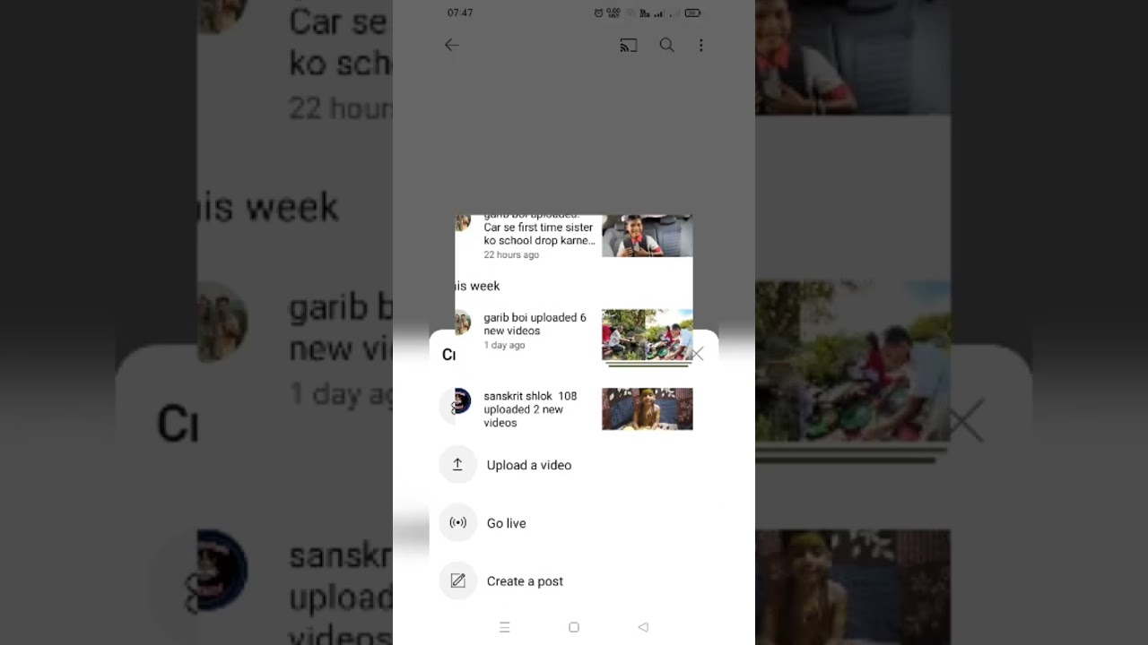 Advanced feature unlocked Try creating post in my youtube channel ...