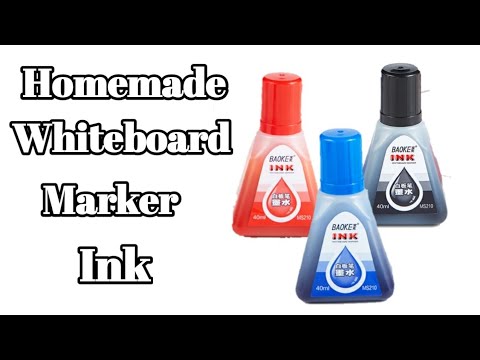 Homemade White board marker ink - YouTube