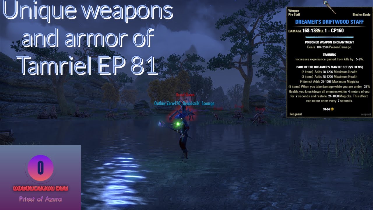 Unique Weapons and Armors of Tamriel EP 81 Dreamer's Driftwood Staff ...
