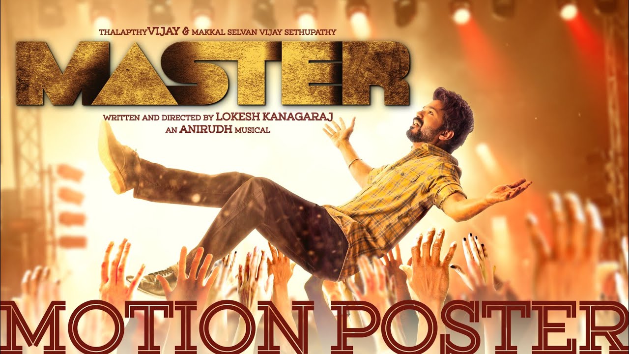 Master - Motion Poster Official | Thalapathy Vijay | Anirudh | Video ...