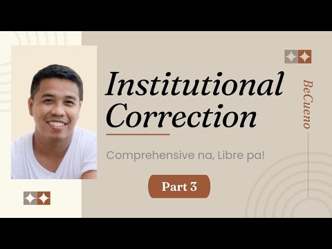 Institutional Correction | Part 3 - YouTube