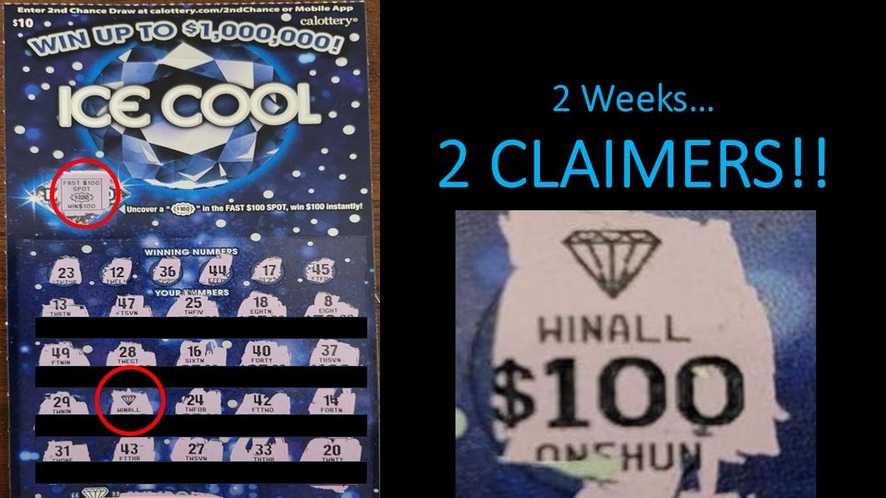 💰🍀💰🍀 Second CLAIMER in 2 Weeks!!! | "ICE COOL" $10 California Lottery ...