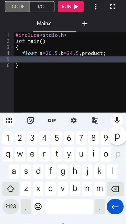#c_program to multiply two floating points#python #coding #clanguage - YouTube