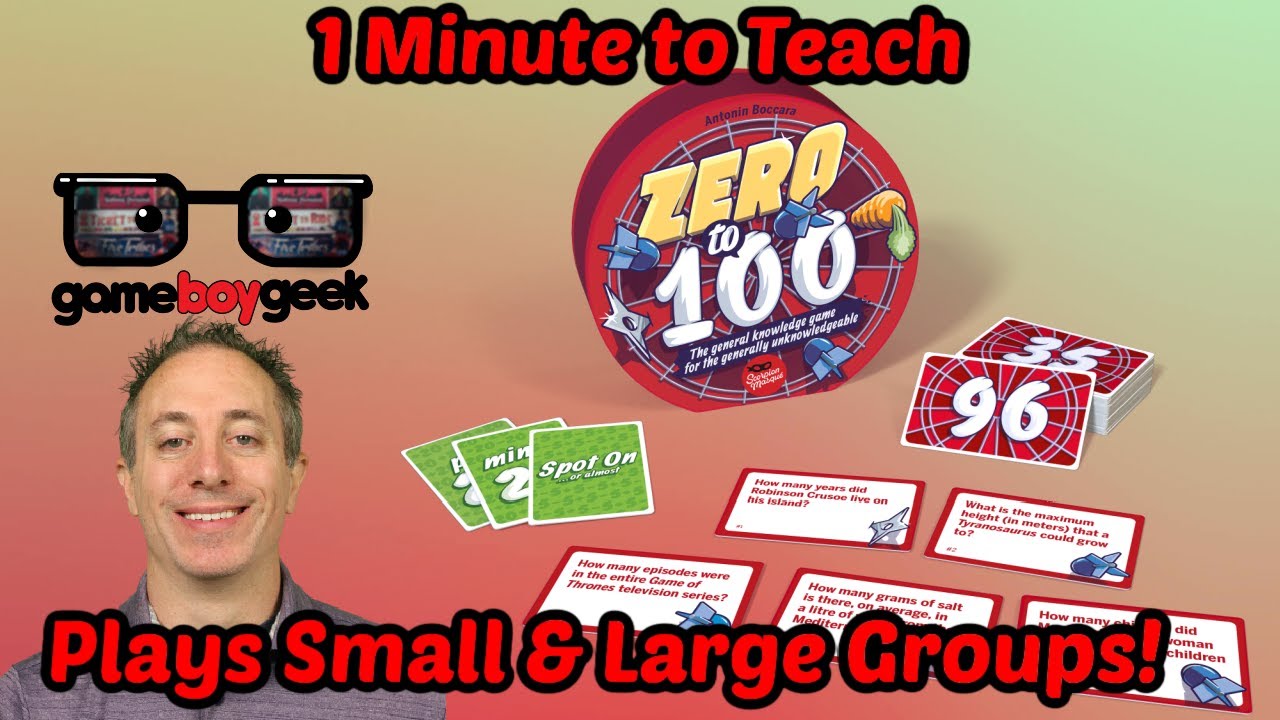 Zero to 100 Party Game Review - YouTube