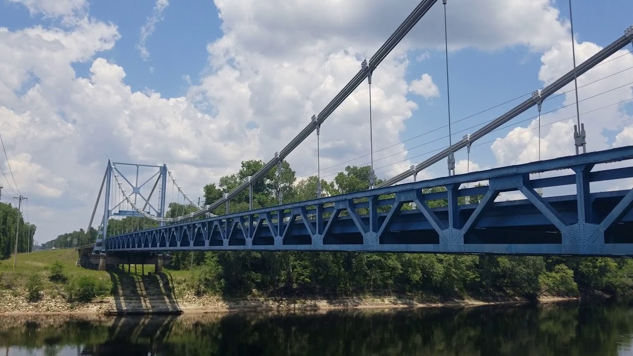 Hal W Adams Suspension Bridge 1947 - YouTube