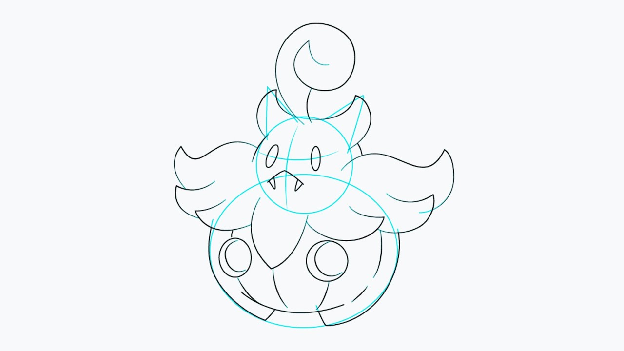 Cómo Dibujar a Pumpkaboo de Pokémon 🎃👻 | Tutorial Fácil en 9 Pasos ...