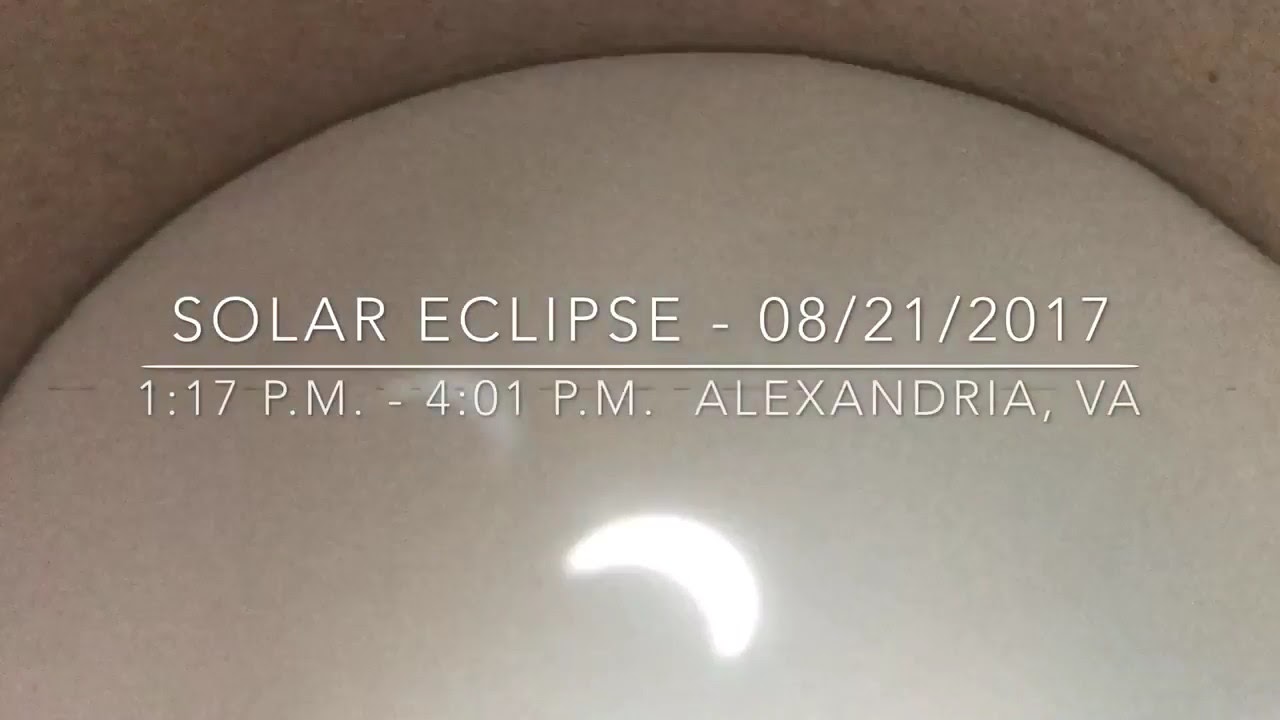 Solar Eclipse - Time Lapse - Pinhole Projection Viewer - YouTube