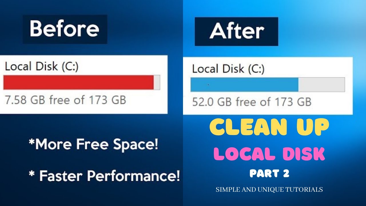 HOW TO CLEAN C DRIVE PART 2: EASY STEPS - YouTube