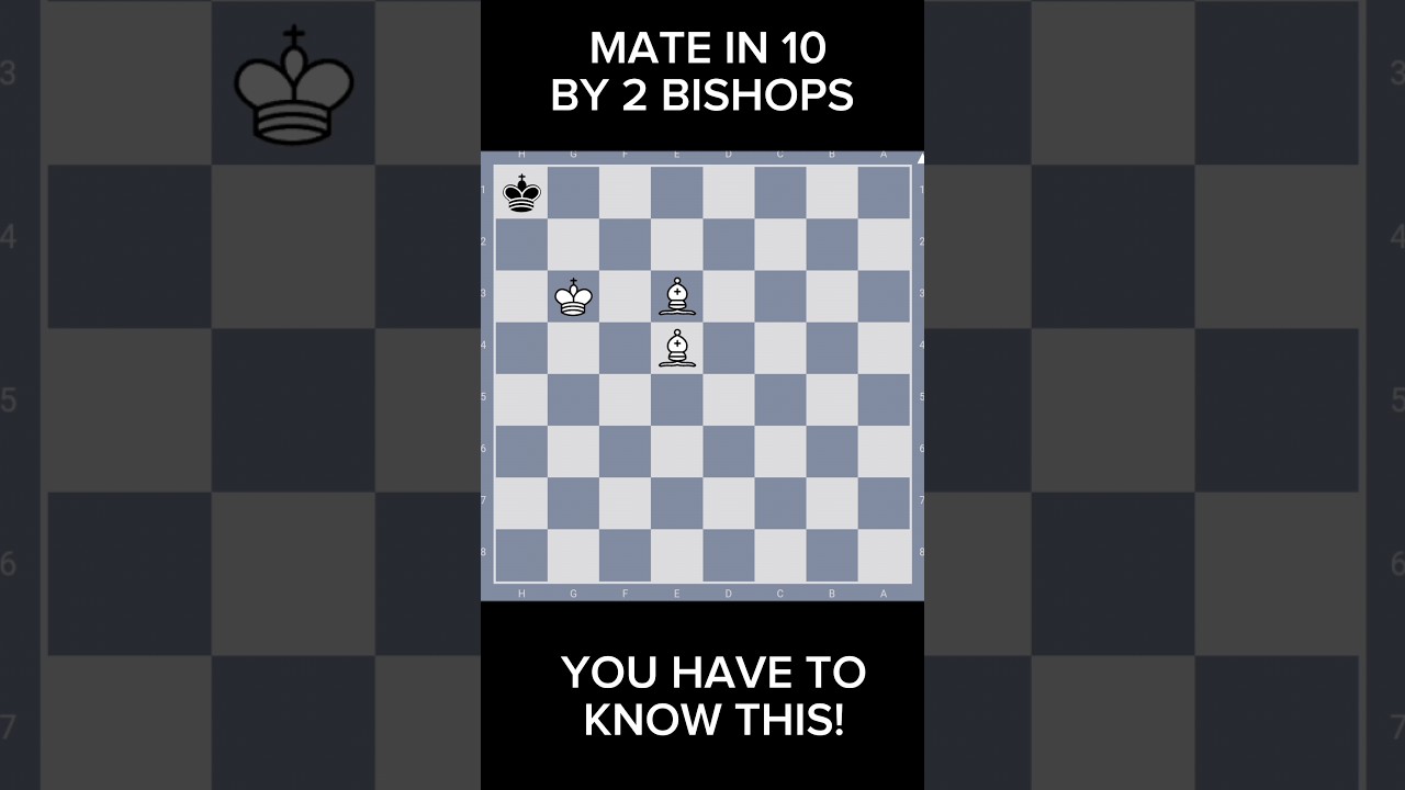 🧠You Have To Know How To Mate With Two Bishops - YouTube