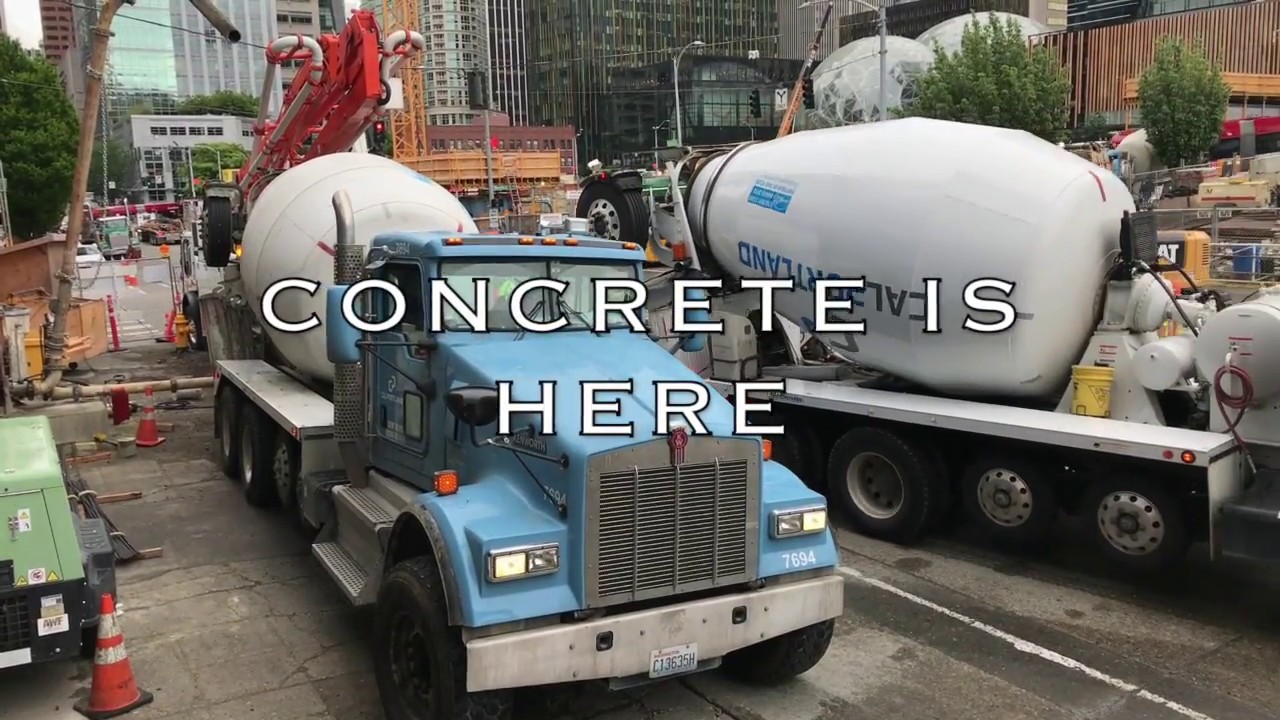 How we pour Concrete on high rise building here in seattle, slab ...