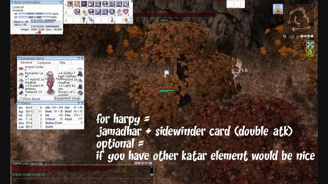 200K/30minutes! assassin DA crit build ragnarok online classic - YouTube