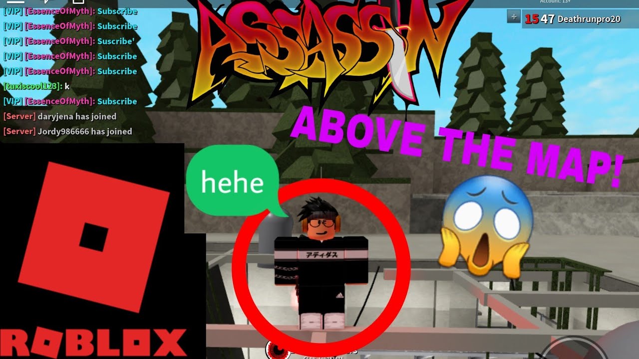 How To Get On Top Of Assassin’s Lobby/Map *GLITCH* (First Roblox Video ...