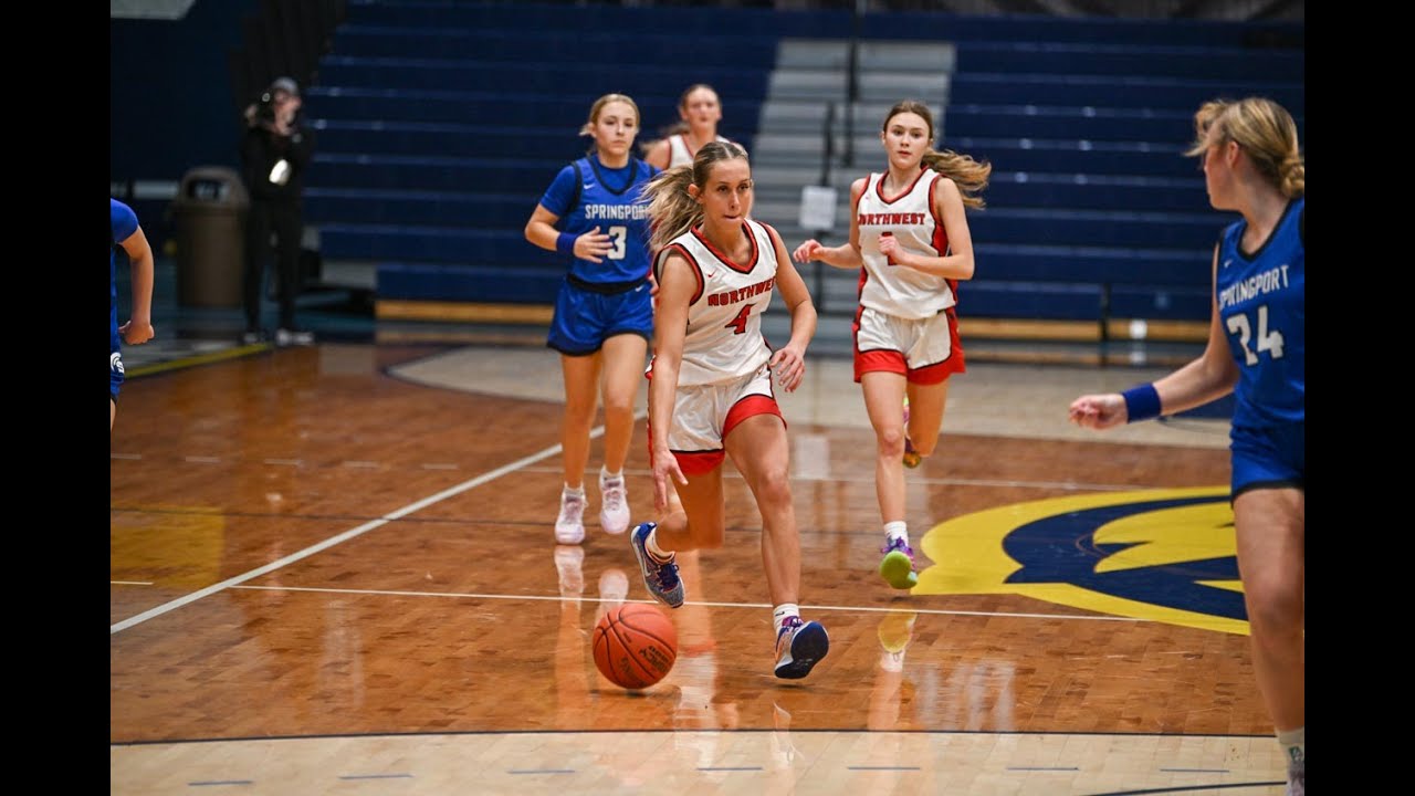 Northwest vs Springport | Girls HS Basketball Highlights | SAU Shot ...