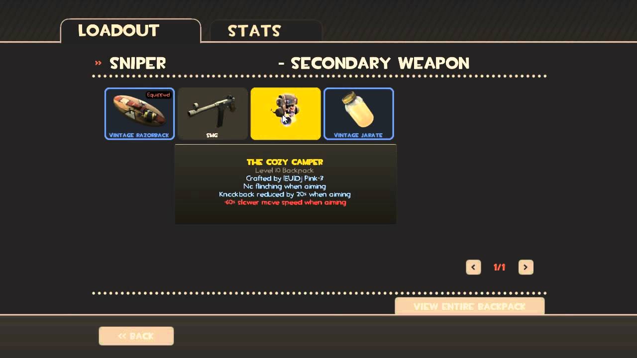 Team Fortress 2 - Crafting the 'Cozy Camper' (HD) - YouTube