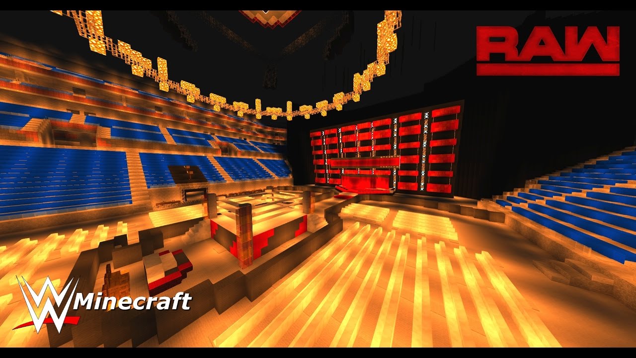 WWE: Minecraft [Raw Stage 2017] + (Download Link /PC/MCPE) - YouTube