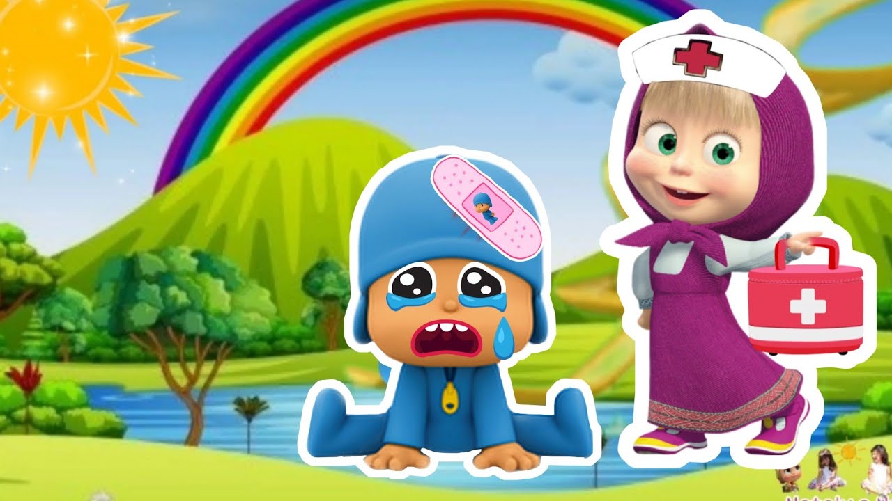 The BOO BOO SONG com Masha e Pocoyo |Dodoi da Masha e o Urso e do ...