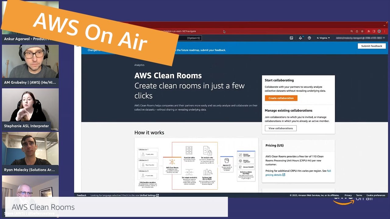 AWS On Air ft. Privacy - Enhanced Collaboration with AWS Clean Rooms ...