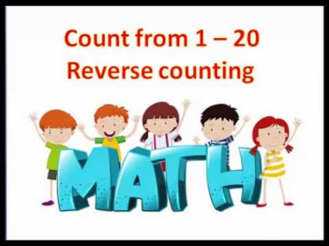 learn math - count from 1-20 and reverse counting - YouTube