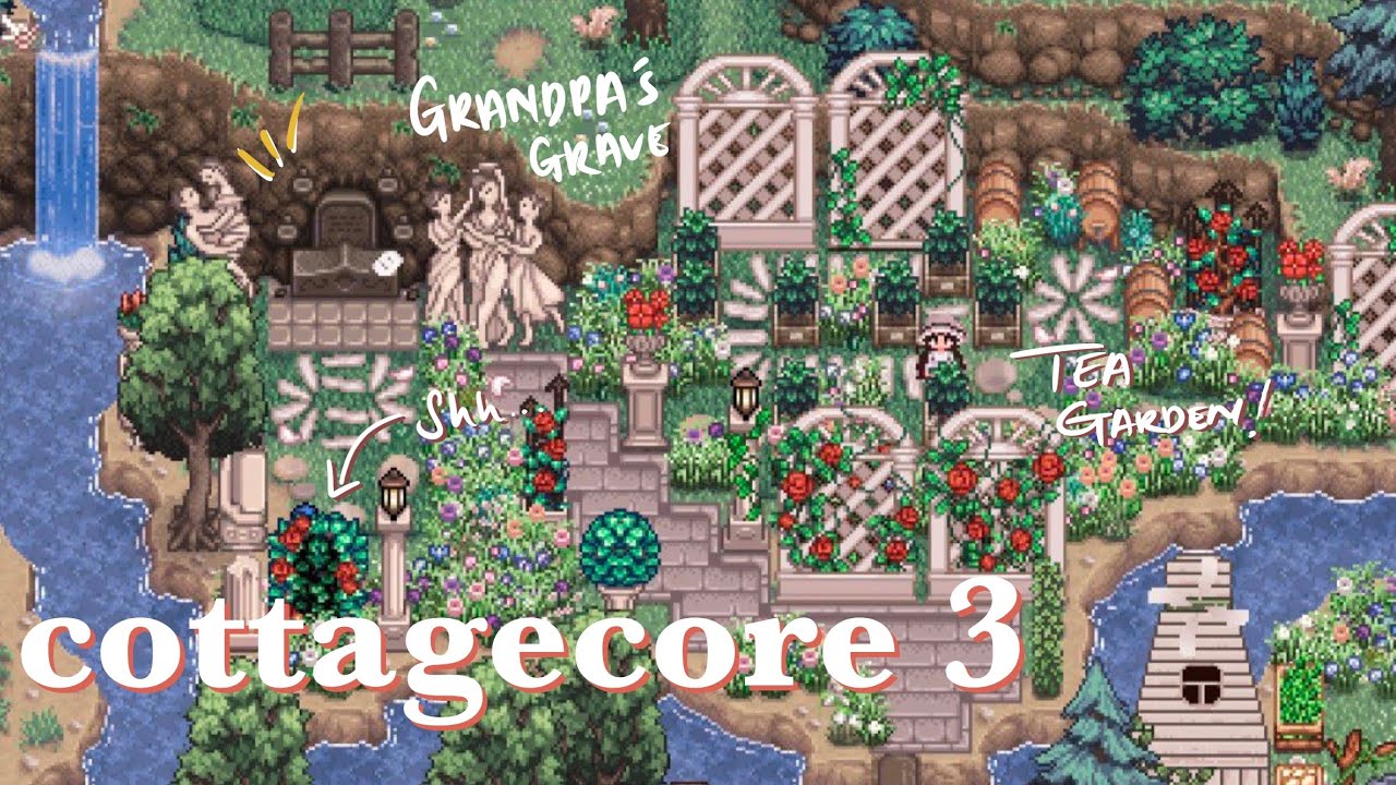 Cozy cottage core Stardew Valley farm build ₊˚ʚ 🌱 ₊˚ ﾟ.| Volclare Vods ...