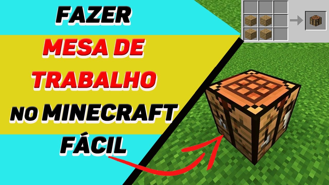 Como fazer uma MESA de TRABALHO no Minecraft - YouTube