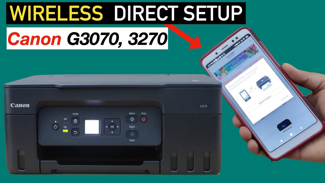 Canon PIXMA G3070 Wireless Direct Setup [Canon Print App Setup Android ...