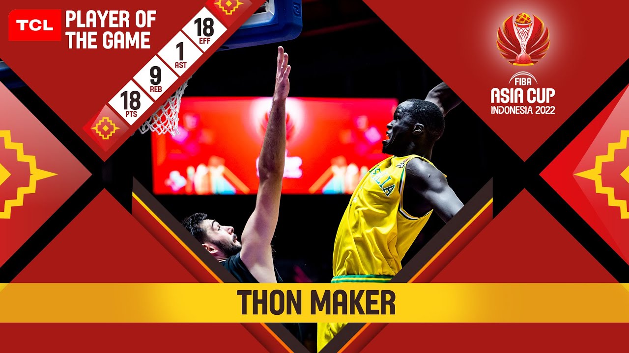 Thon Maker 🇦🇺 | TCL Player Of The Game | Australia - New Zealand | # ...
