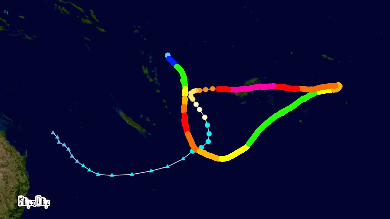 Track of Cyclone Winston (2016) Animation | TC XLC32 - YouTube