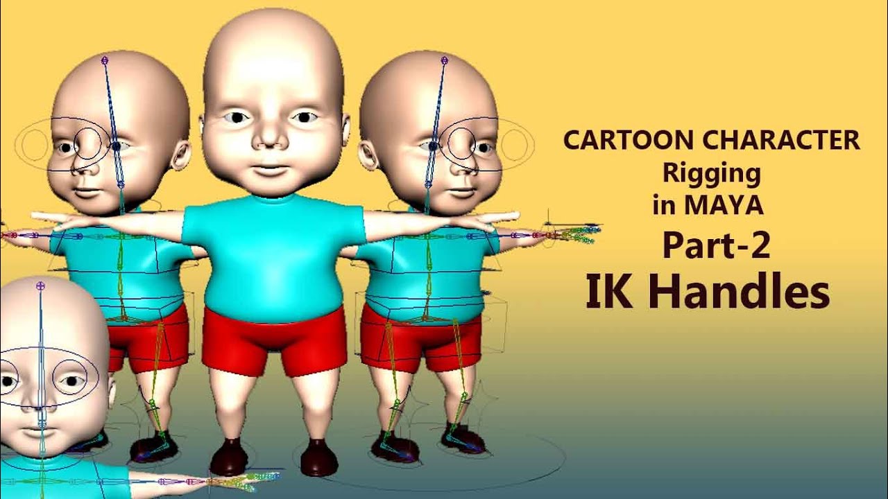 Cartoon Character Rigging Part-2 IK handles - YouTube