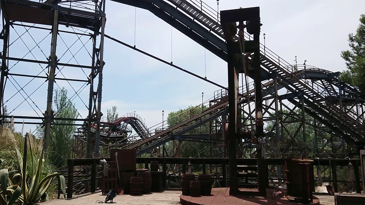El Diablo Mine Train Ride At PortAventura World - YouTube