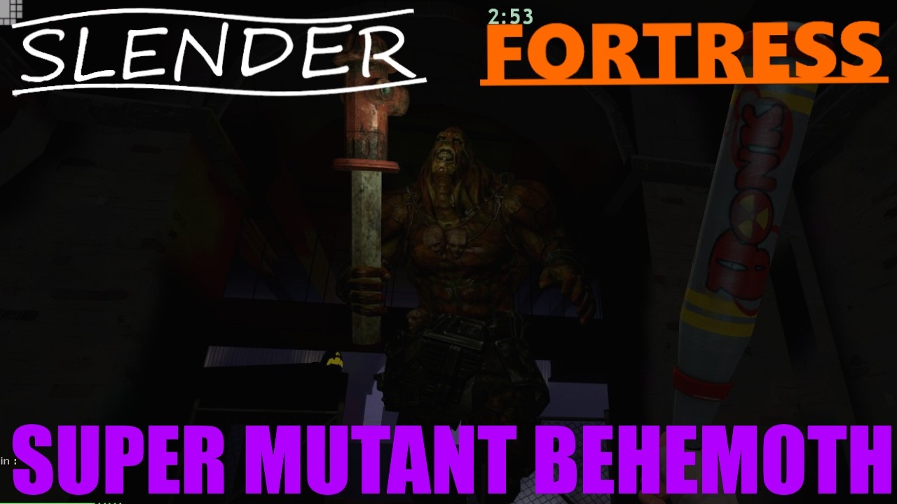 Slender Fortress - Super Mutant Behemoth [Fallout 3] - YouTube