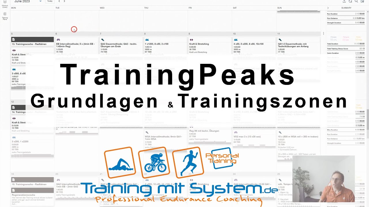 TrainingPeaks Grundlagen und Trainingszonen - YouTube